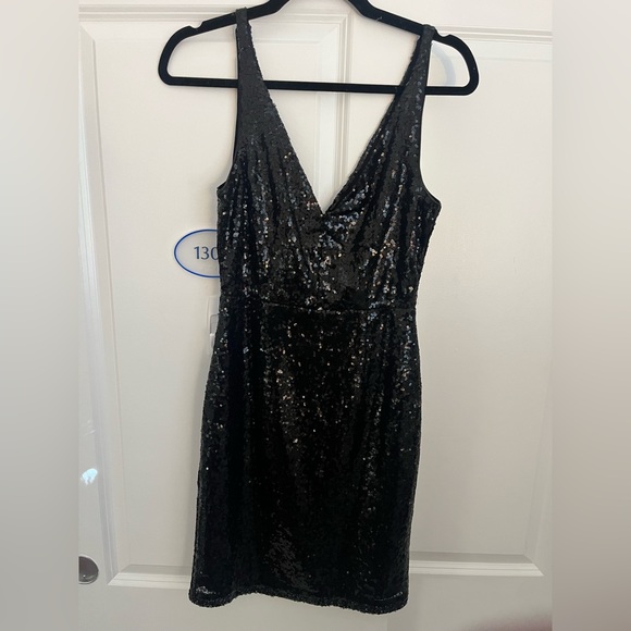 Lulus | Dresses | Lulus Black Sequin Mini Dress | Poshmark